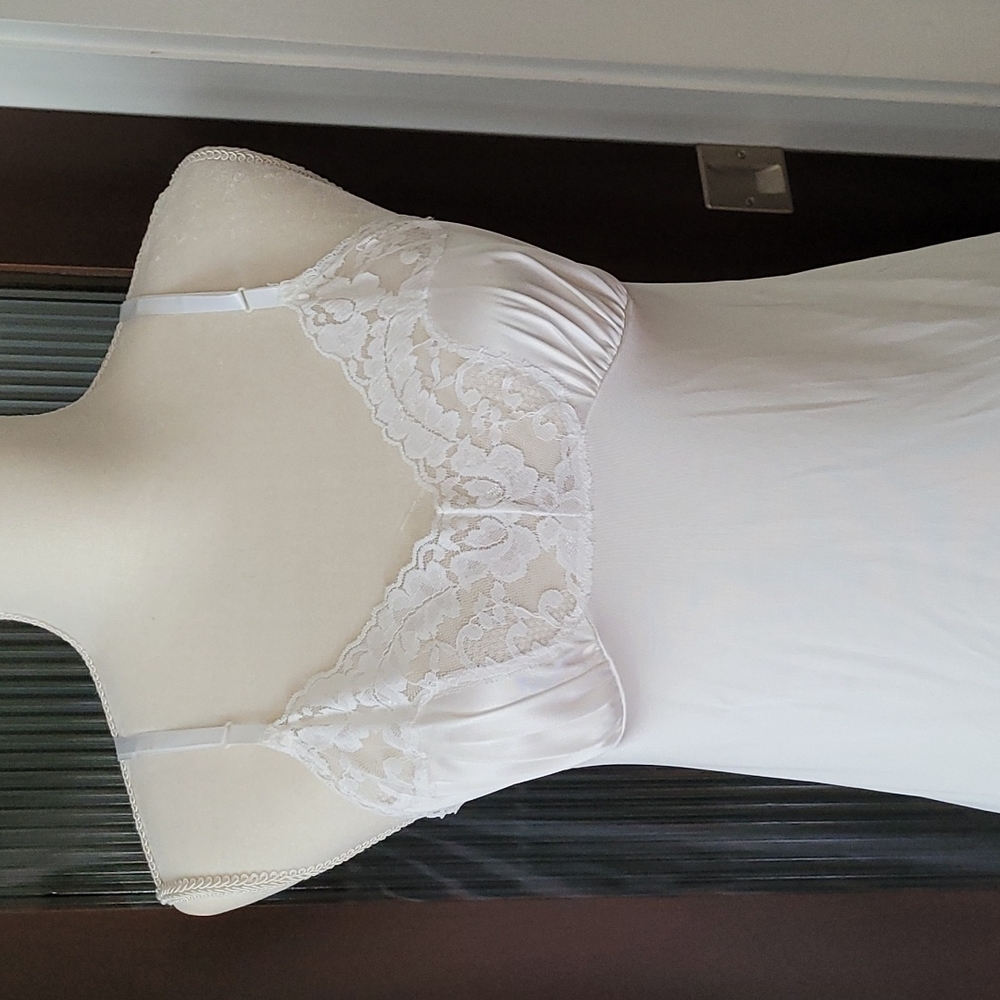 Vassarette Full Body Lace Bodice Slip - Size 34 - Gem